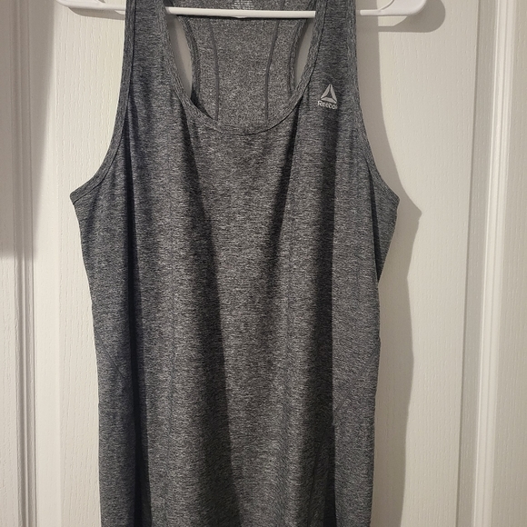 Reebok | Tops | Reebok Razorback Grey Tank | Poshmark
